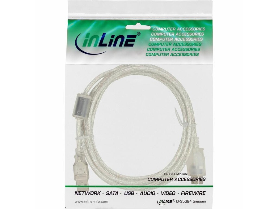 INLINE USB 2,0 Verlängerung, Stecker / Buchse, Typ A, - e-tec ...