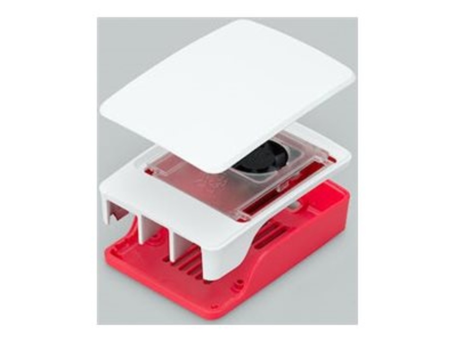 RASPBERRY Pi Offizielles Gehäuse für Raspberry Pi 5,weiß/rot - e-tec ...