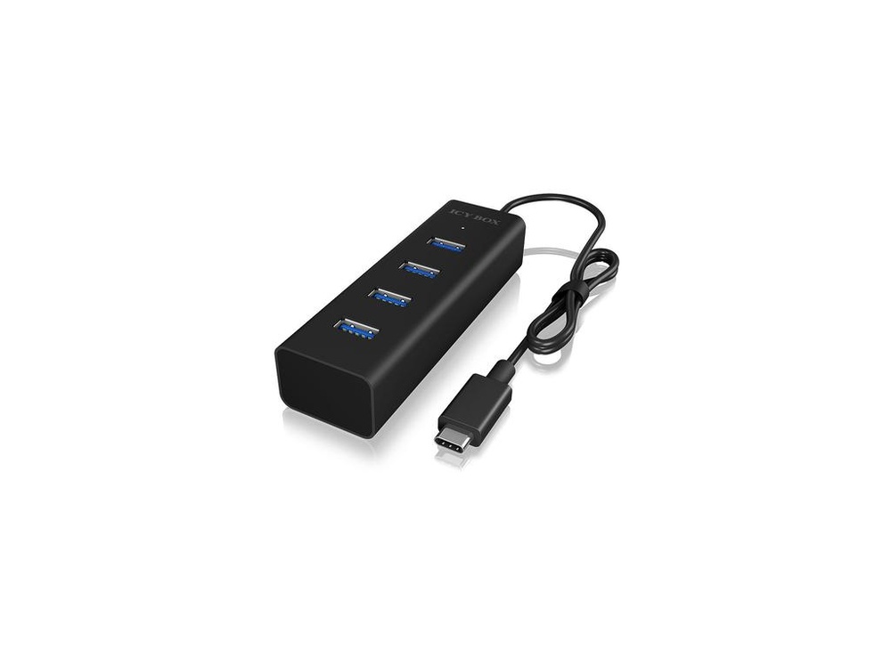 ICY BOX Type-C zu 4-Port USB 3.0 Hub, Alu-Gehäuse - e-tec: Österreichs ...