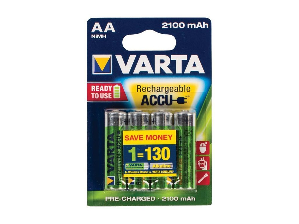 VARTA AA/HR6/MN 56706 Longlife Accu ready2use Mignon - e-tec ...