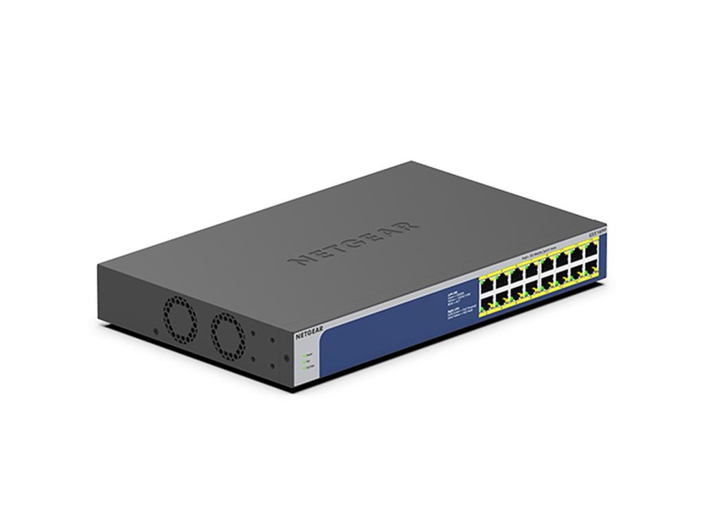 NETGEAR GS500 Desktop Gigabit Switch, 16x RJ-45, 260W PoE+ - e-tec ...