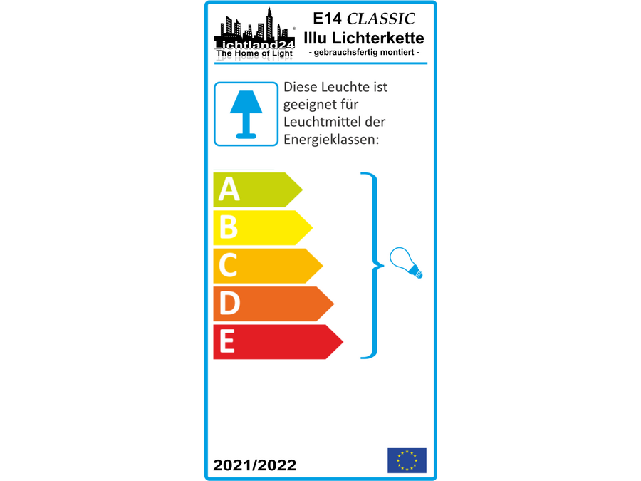 Lichtland24 Classic E14 Illu Lichterkette 5 M / 10 - e-tec: Österreichs ...