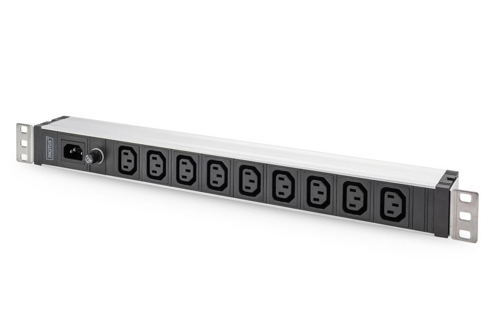 DIGITUS 1U Aluminum PDU, rackmountable, 9 x C13 10A, - e-tec ...